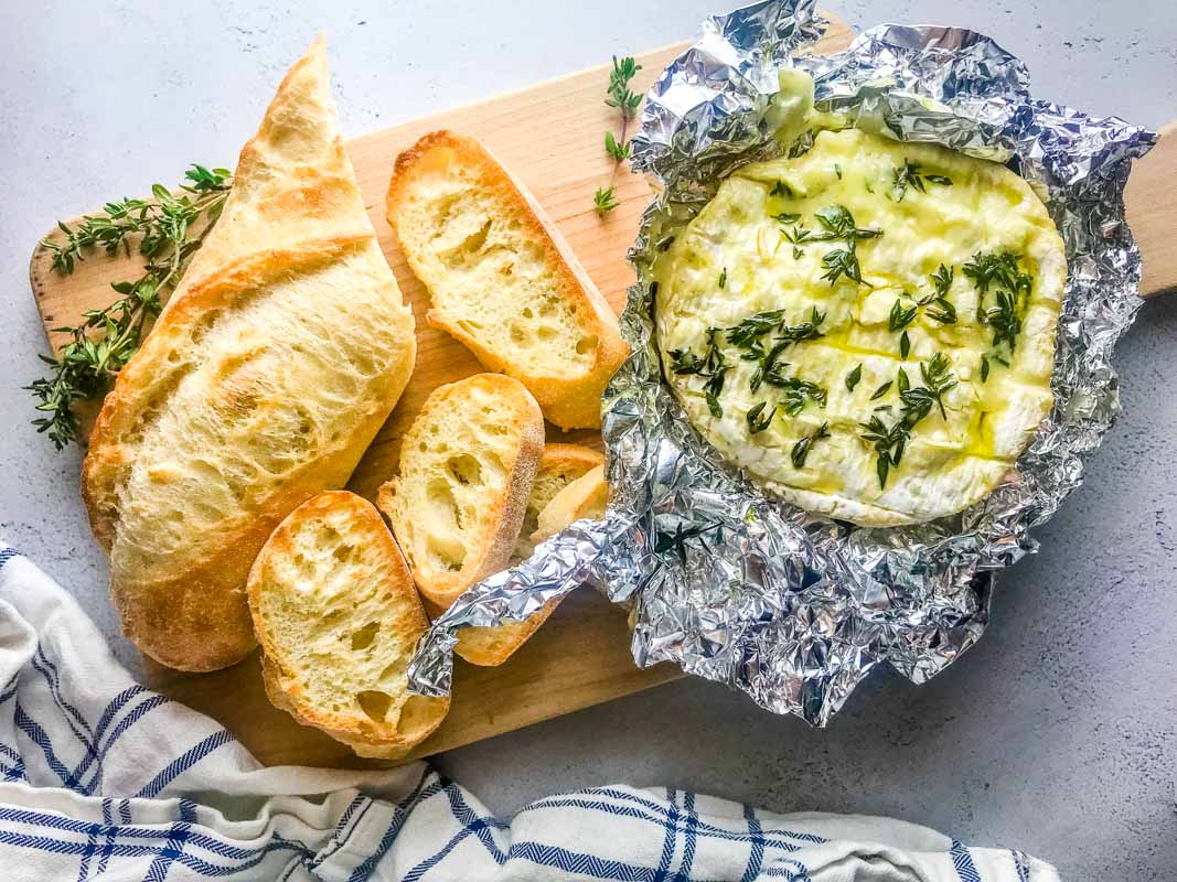 Baked Camembert Recipe | Garlic Baked Camembert | Life's Ambrosia