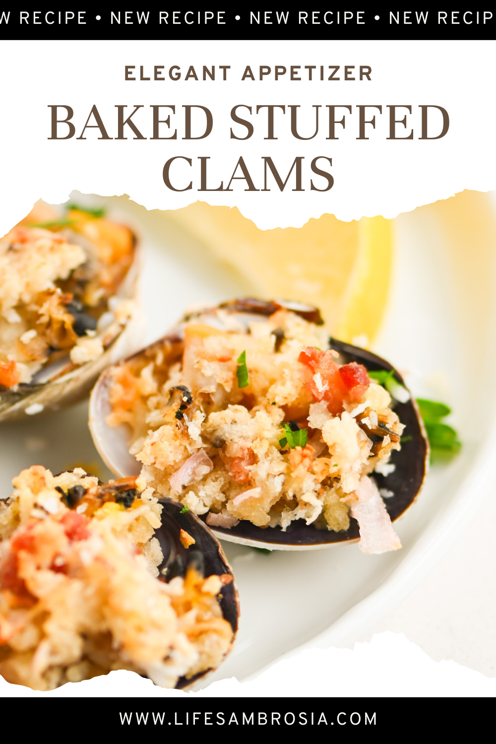 Stuffed Baked Clams - Life's Ambrosia