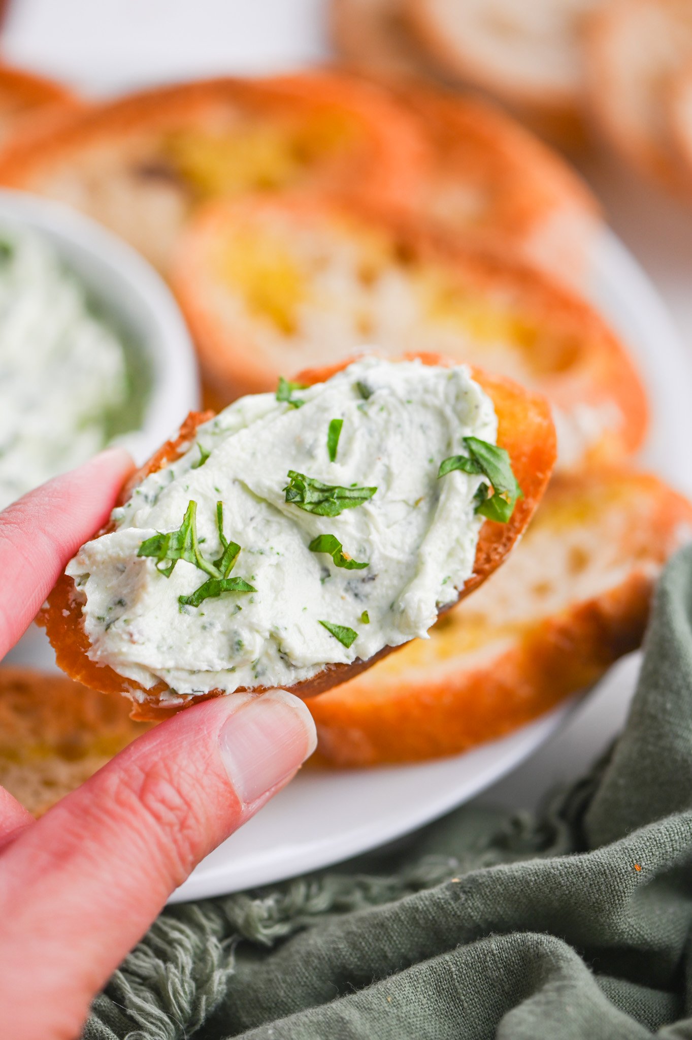 Basil Whipped Goat Cheese Recipe | Life's Ambrosia