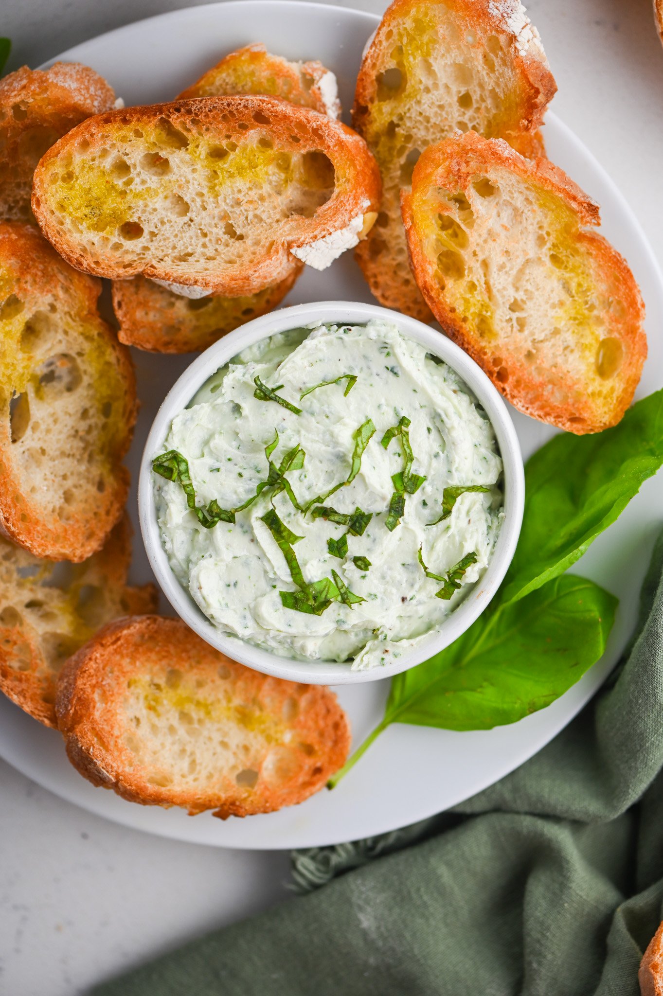 Basil Whipped Goat Cheese Recipe | Life's Ambrosia