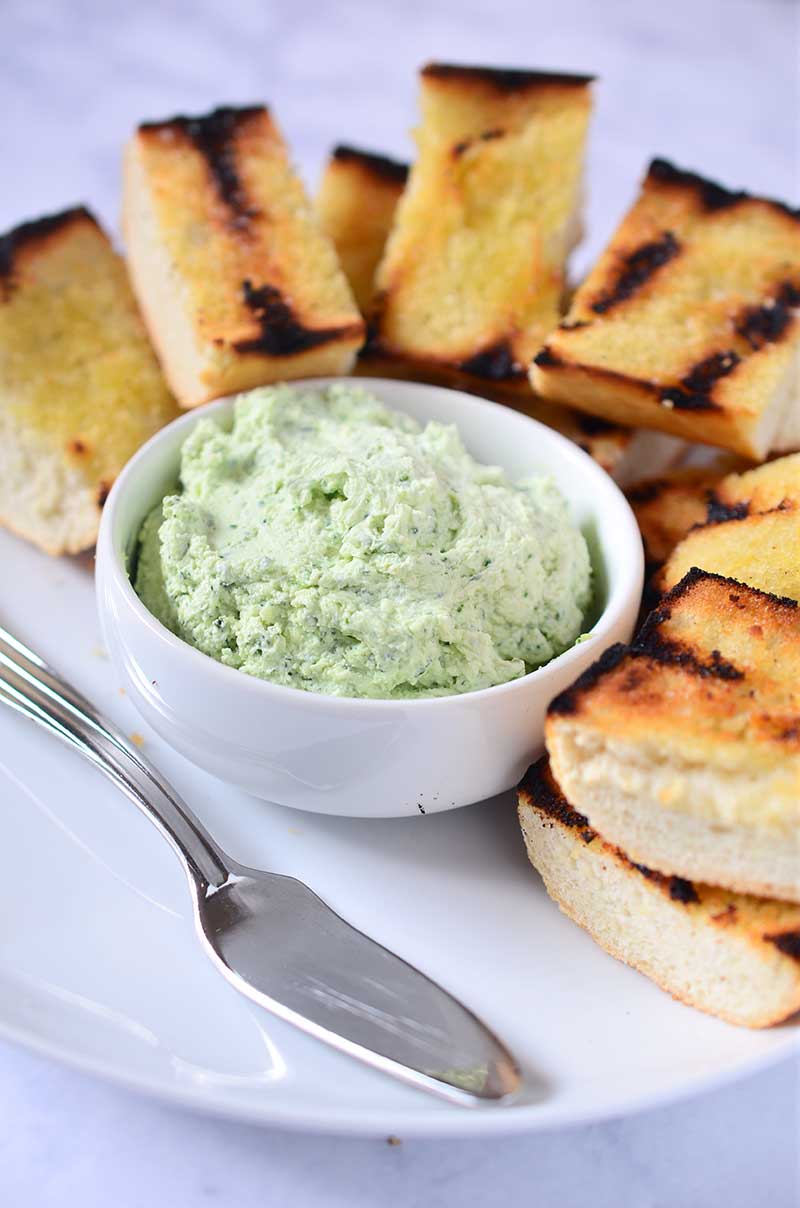 Basil Whipped Goat Cheese - Life's Ambrosia