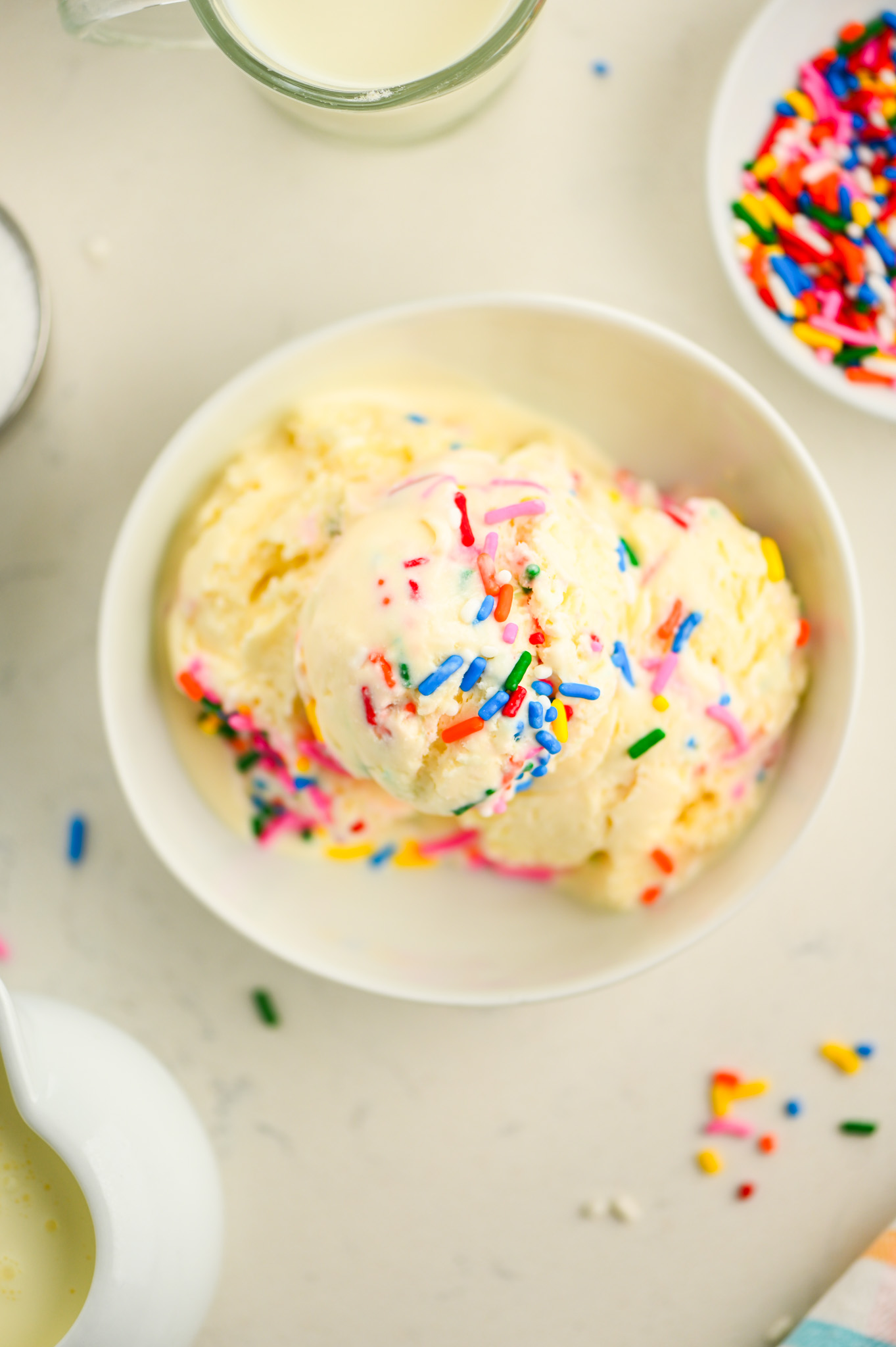 Birthday Cake Batter Ice Cream Recipe | Life's Ambrosia