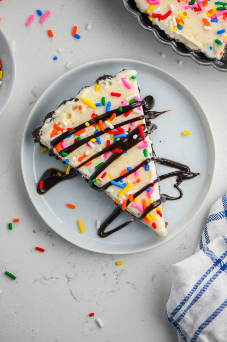 Cake Batter Ice Cream Tart - Life's Ambrosia