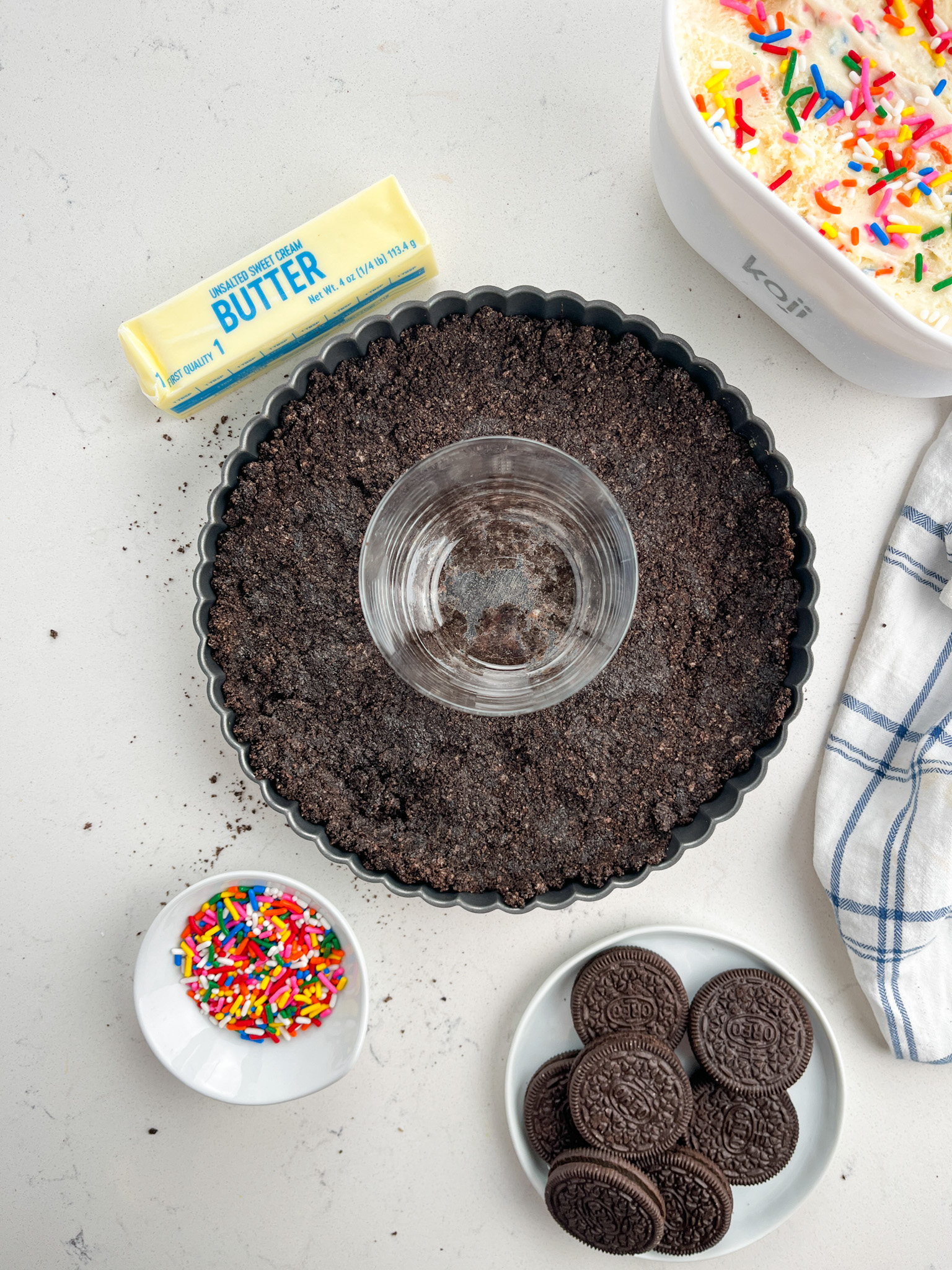 Cake Batter Ice Cream Tart - Life's Ambrosia