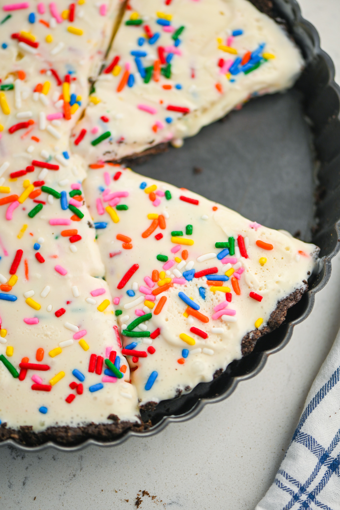 Cake Batter Ice Cream Tart - Life's Ambrosia