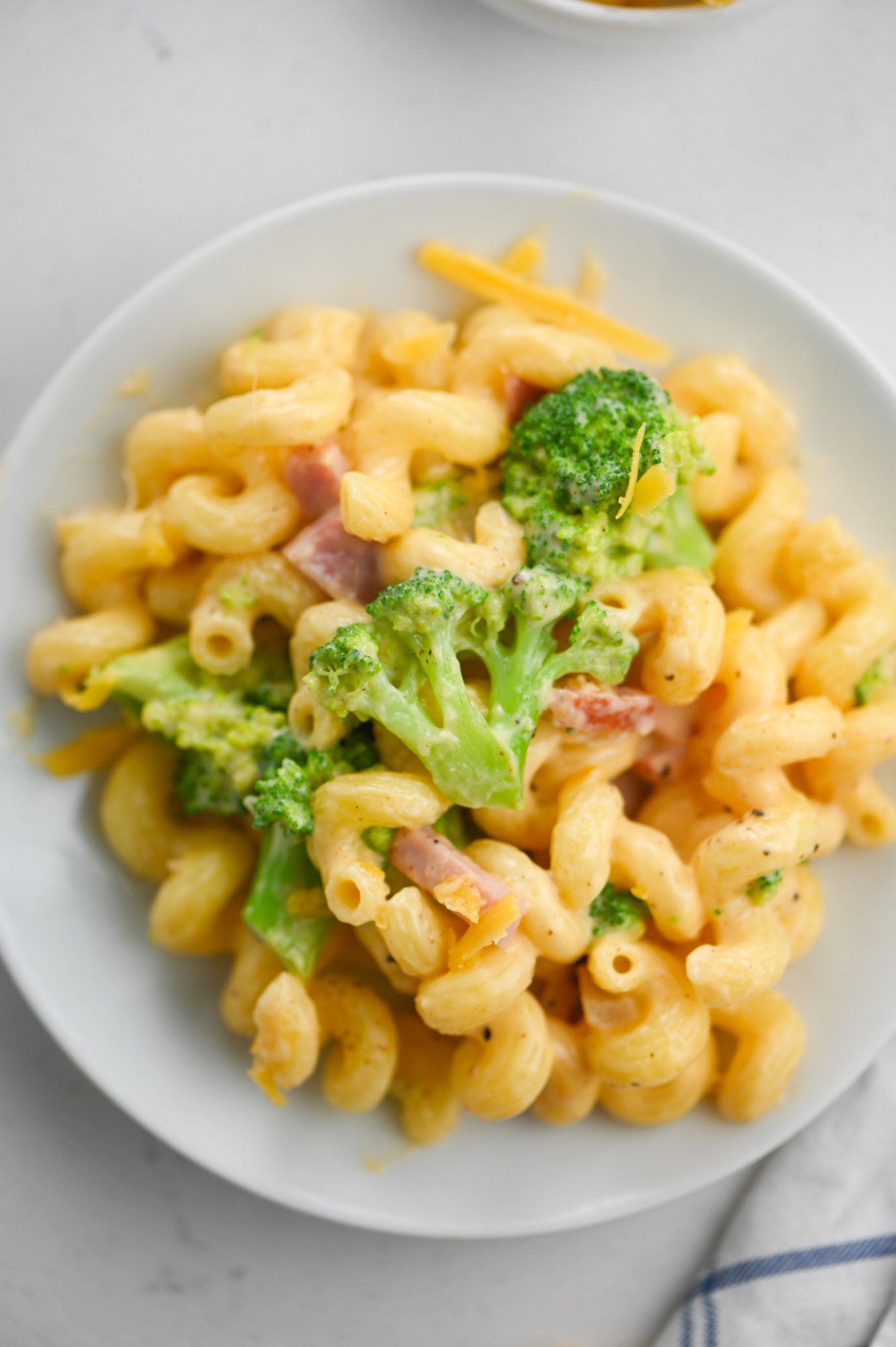 Cheesy Ham and Broccoli Pasta Recipe | Life's Ambrosia Life's Ambrosia