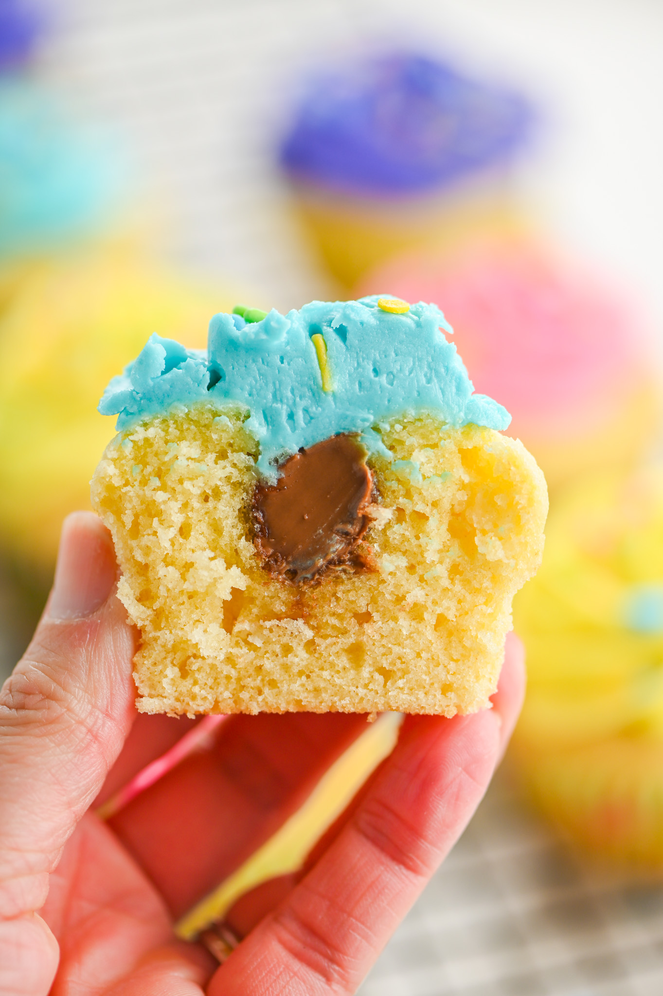 Chocolate Egg Stuffed Cupcakes Recipe | Life's Ambrosia