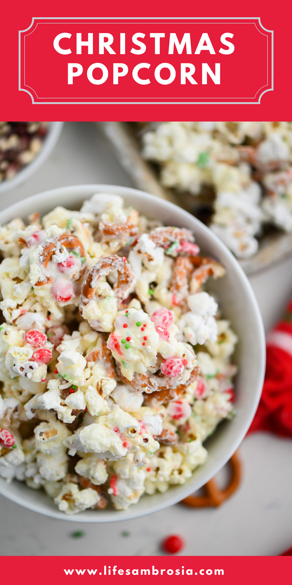 Christmas Popcorn Recipe | Life's Ambrosia