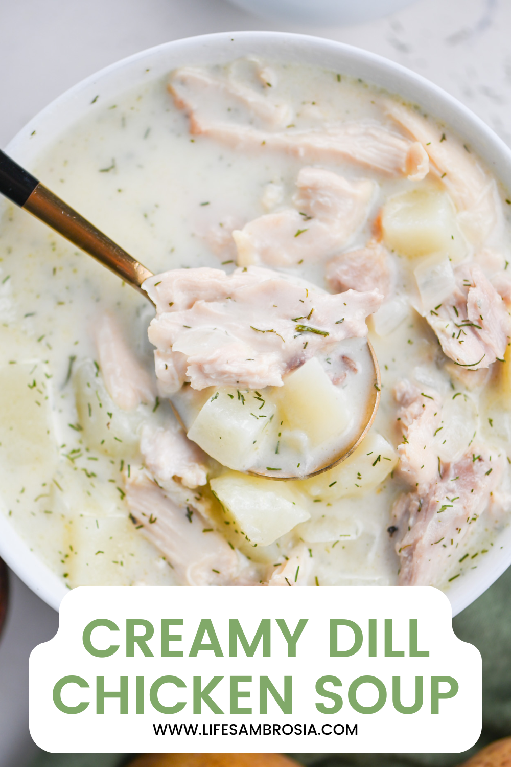 Creamy Dill Chicken Soup | Life's Ambrosia