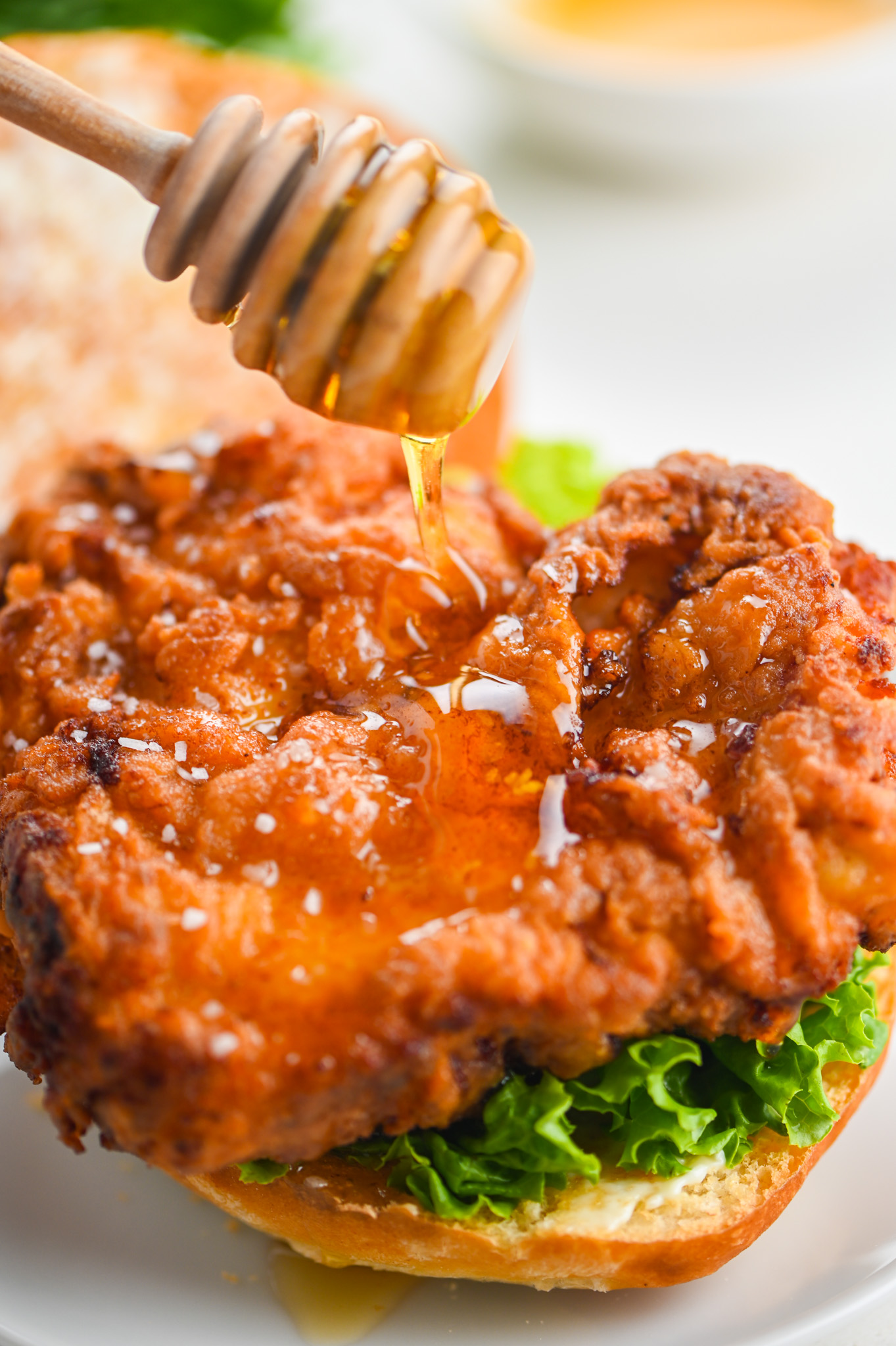 Honey Kissed Crispy Chicken Sandwich - Life's Ambrosia