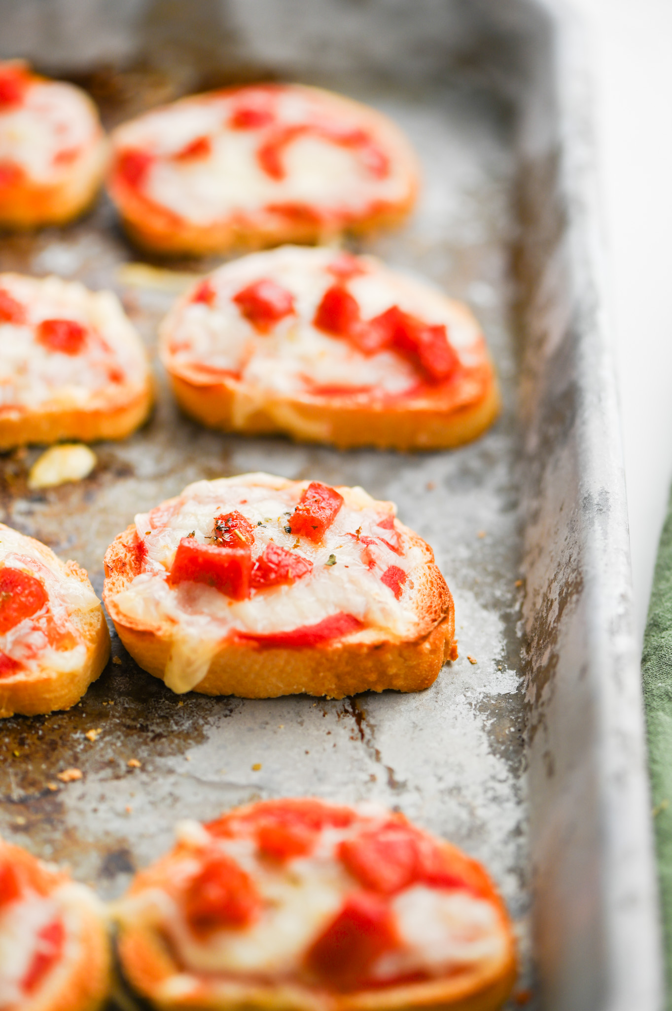 Pepperoni Pizza Crostini - Life's Ambrosia