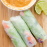 Fresh Spring Rolls with Spicy Peanut Sauce - Life's Ambrosia