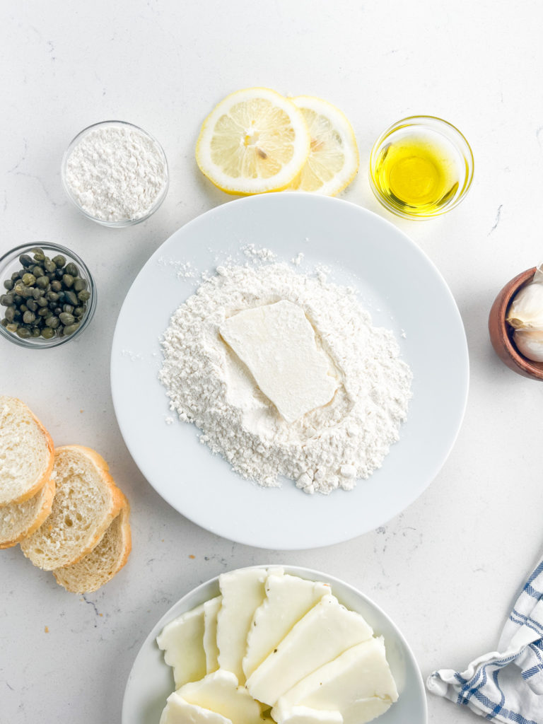 Fried Halloumi Crostini with Lemon Caper Oil - Life's Ambrosia Life's ...