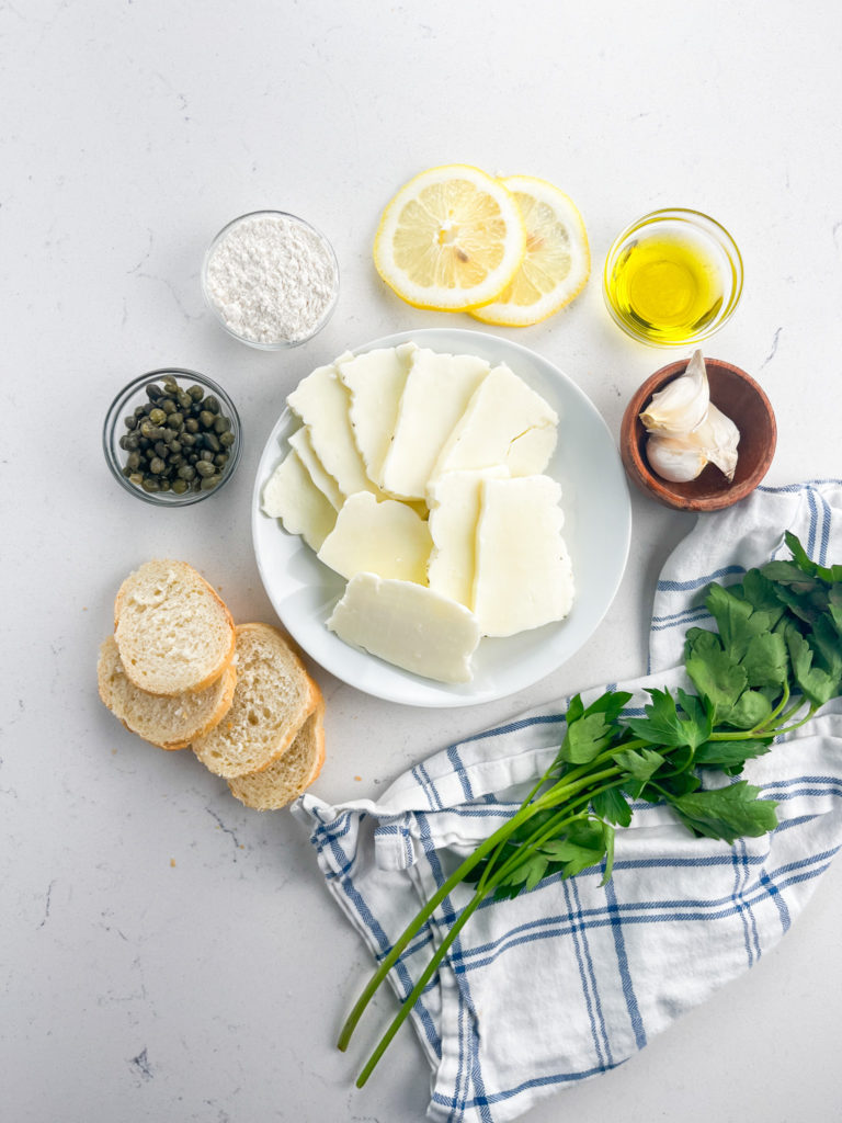 Fried Halloumi Crostini with Lemon Caper Oil - Life's Ambrosia Life's ...