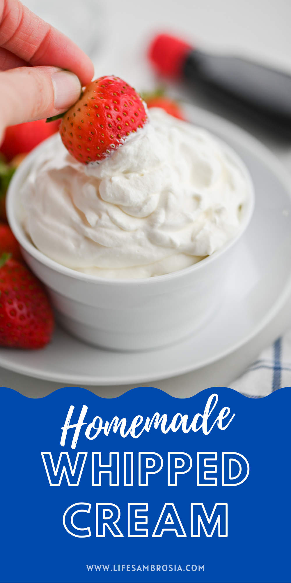 Homemade Whipped Cream Recipe | Life's Ambrosia