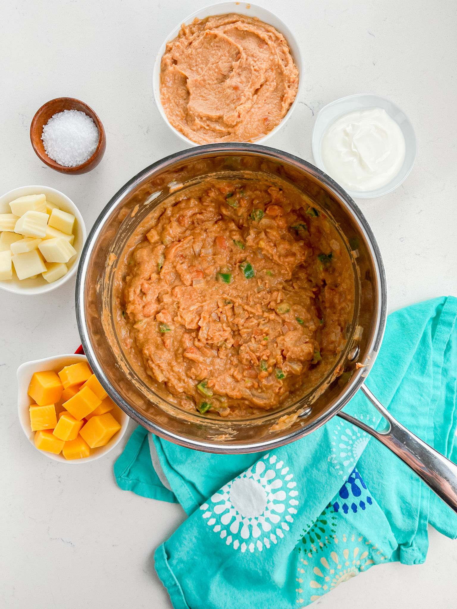 Hot Bean and Cheese Dip - Life's Ambrosia