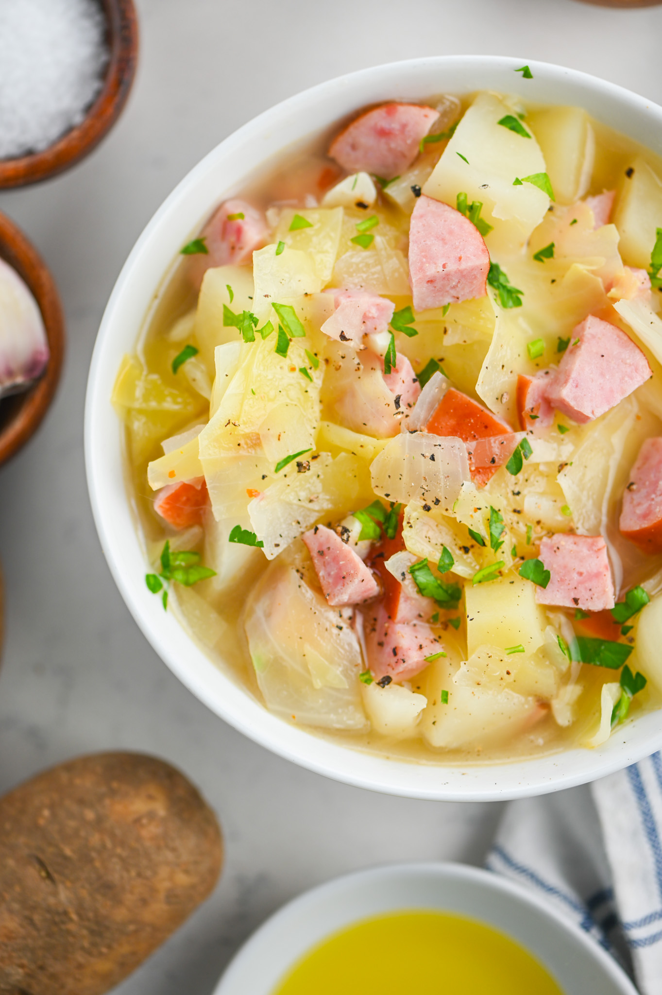 Kielbasa Cabbage Soup - Life's Ambrosia