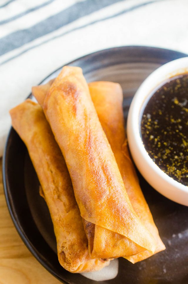 Filipino Lumpia Recipe with Lumpia Sauce - Life's Ambrosia