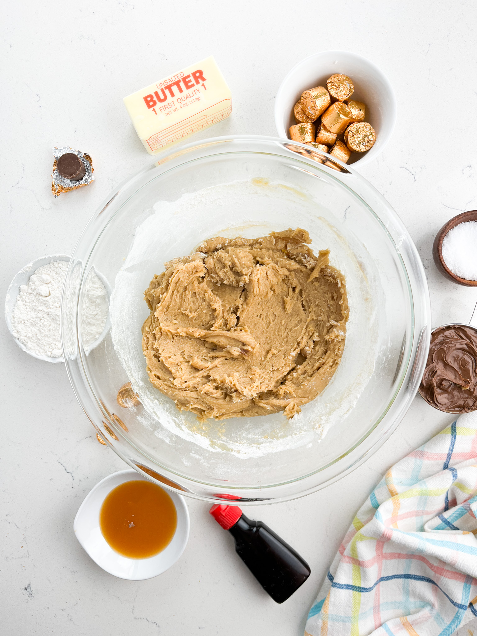 Nutella Rolo Blondies | Life's Ambrosia