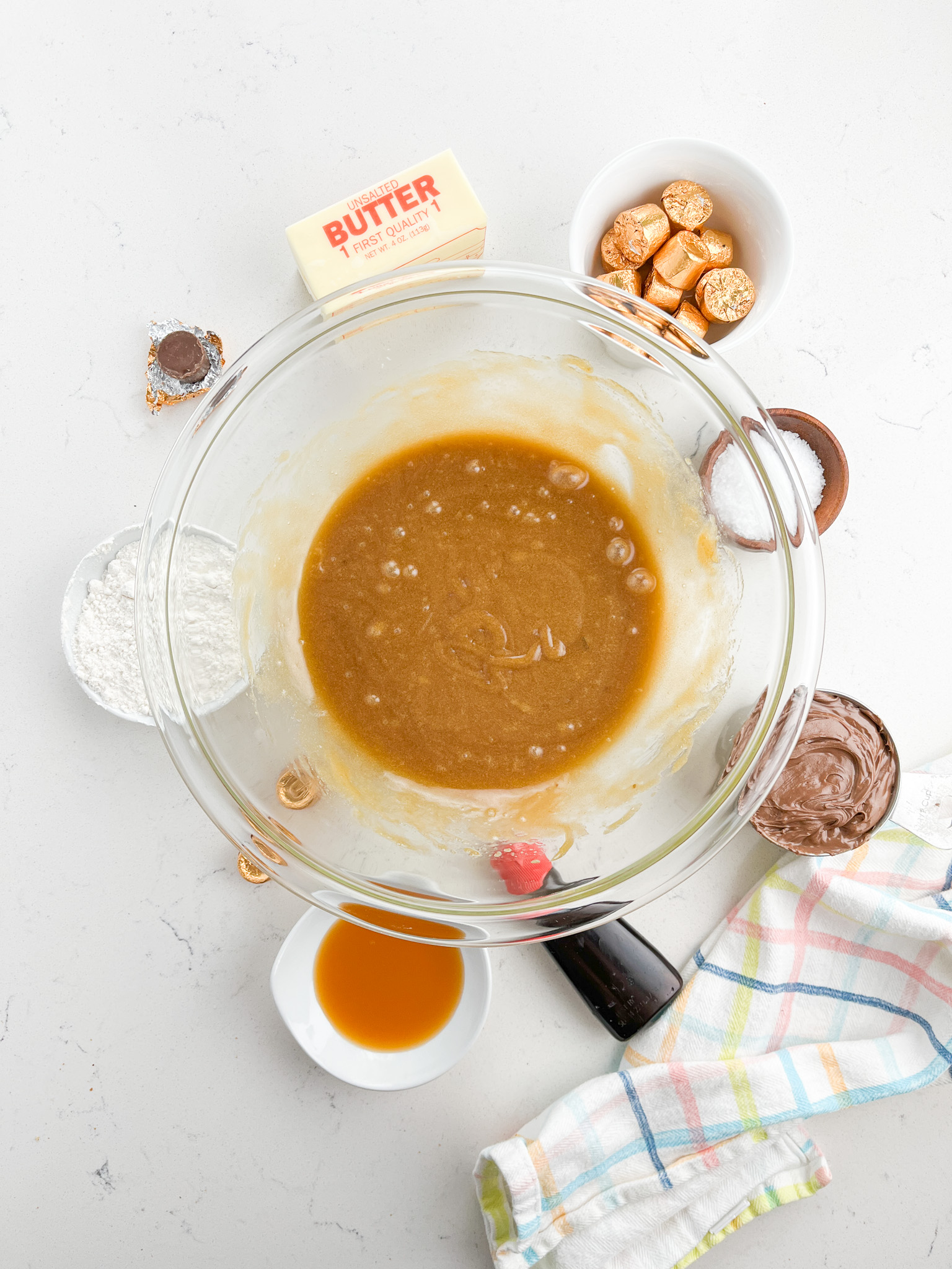 Nutella Rolo Blondies | Life's Ambrosia