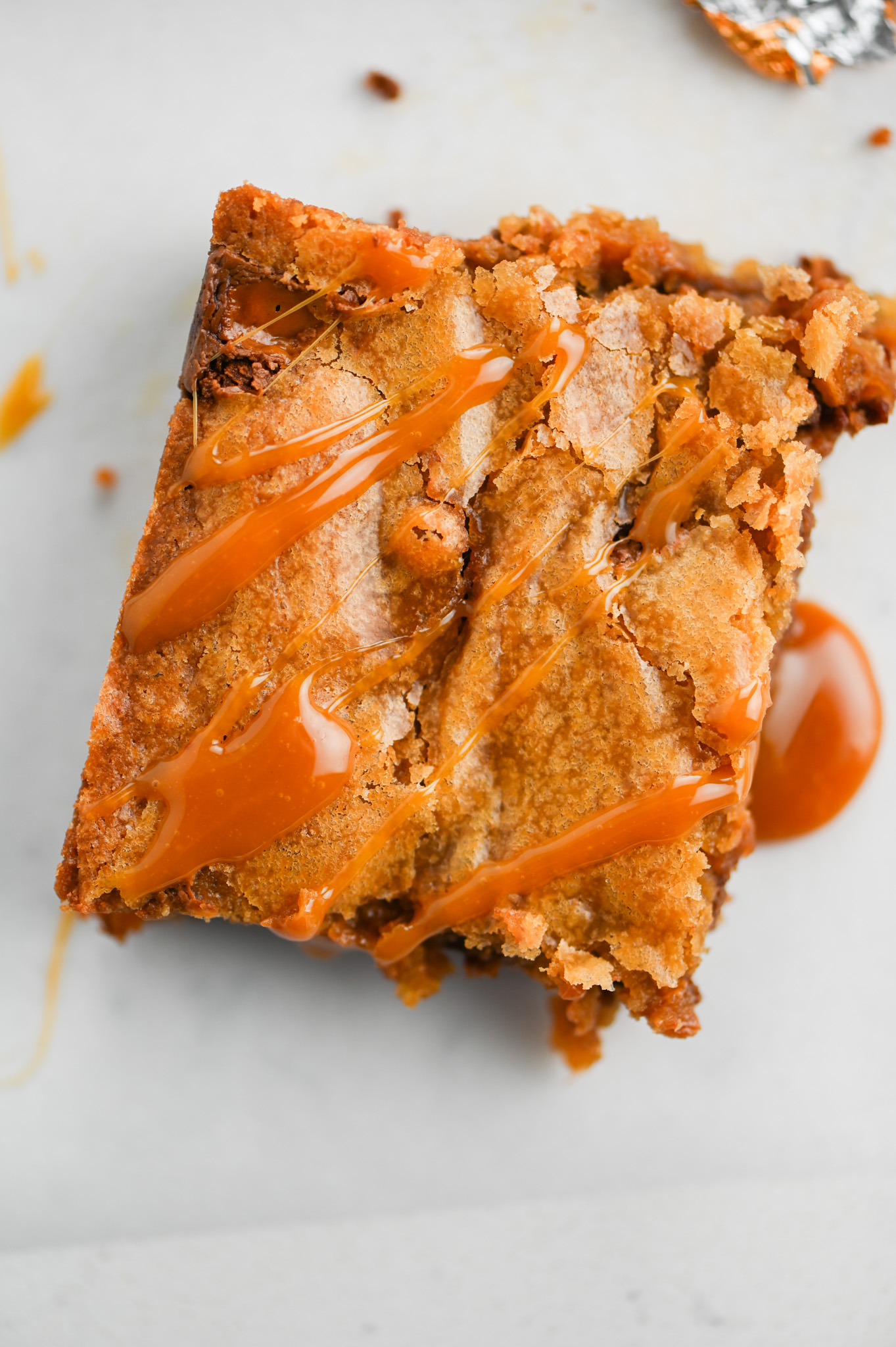 Nutella Rolo Blondies | Life's Ambrosia