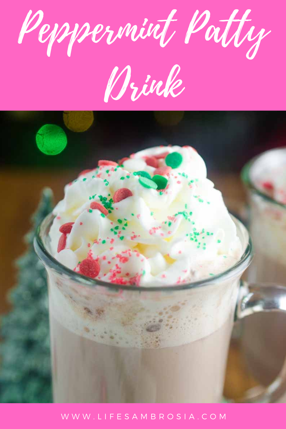 Peppermint Patty Drink - A Christmas Cocktail Recipe | Life's Ambrosia