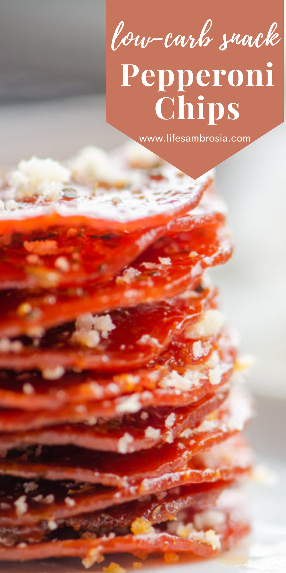 Pepperoni Chips Recipe | Air Fryer or Oven | Life's Ambrosia