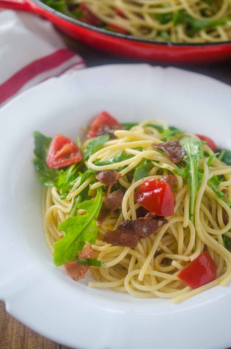 Ranch BLT Spaghetti - Life's Ambrosia