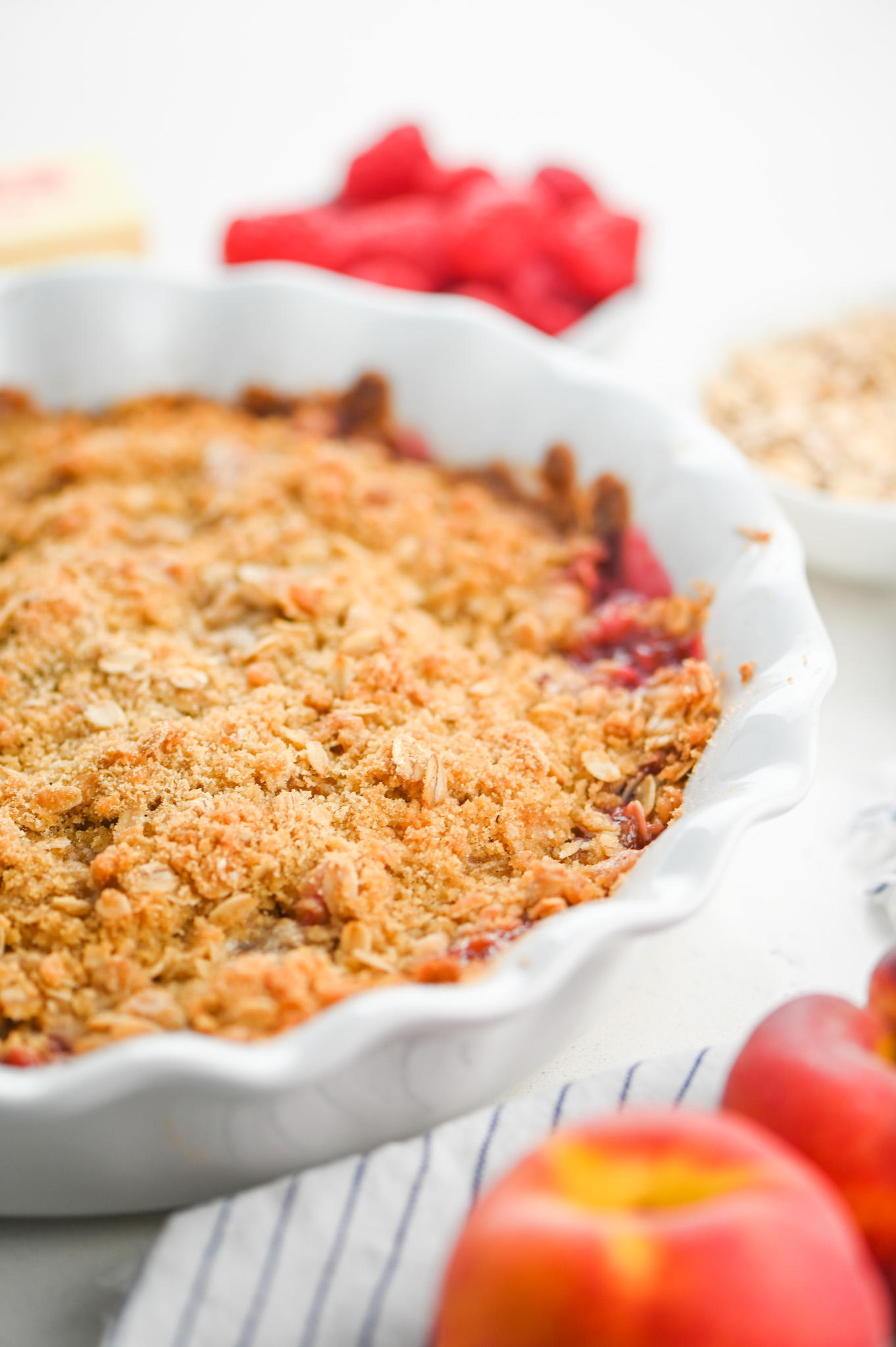 Raspberry Peach Crisp - Life's Ambrosia
