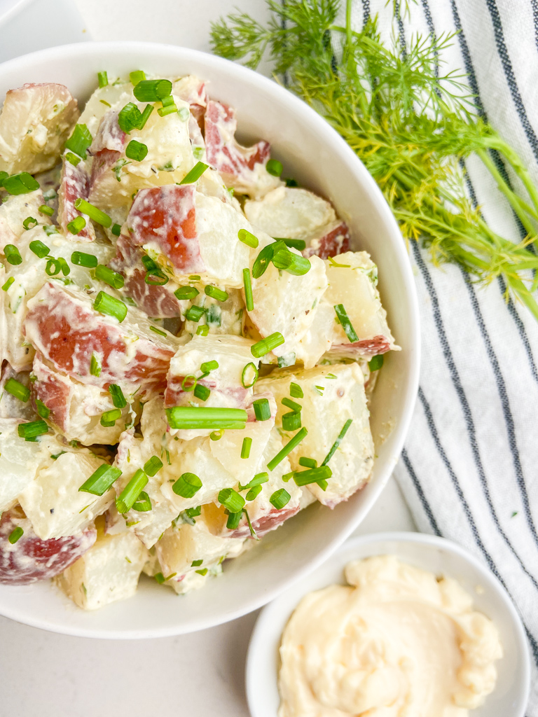 Red Potato Salad with Creamy Herb Dressing Recipe | Life's Ambrosia