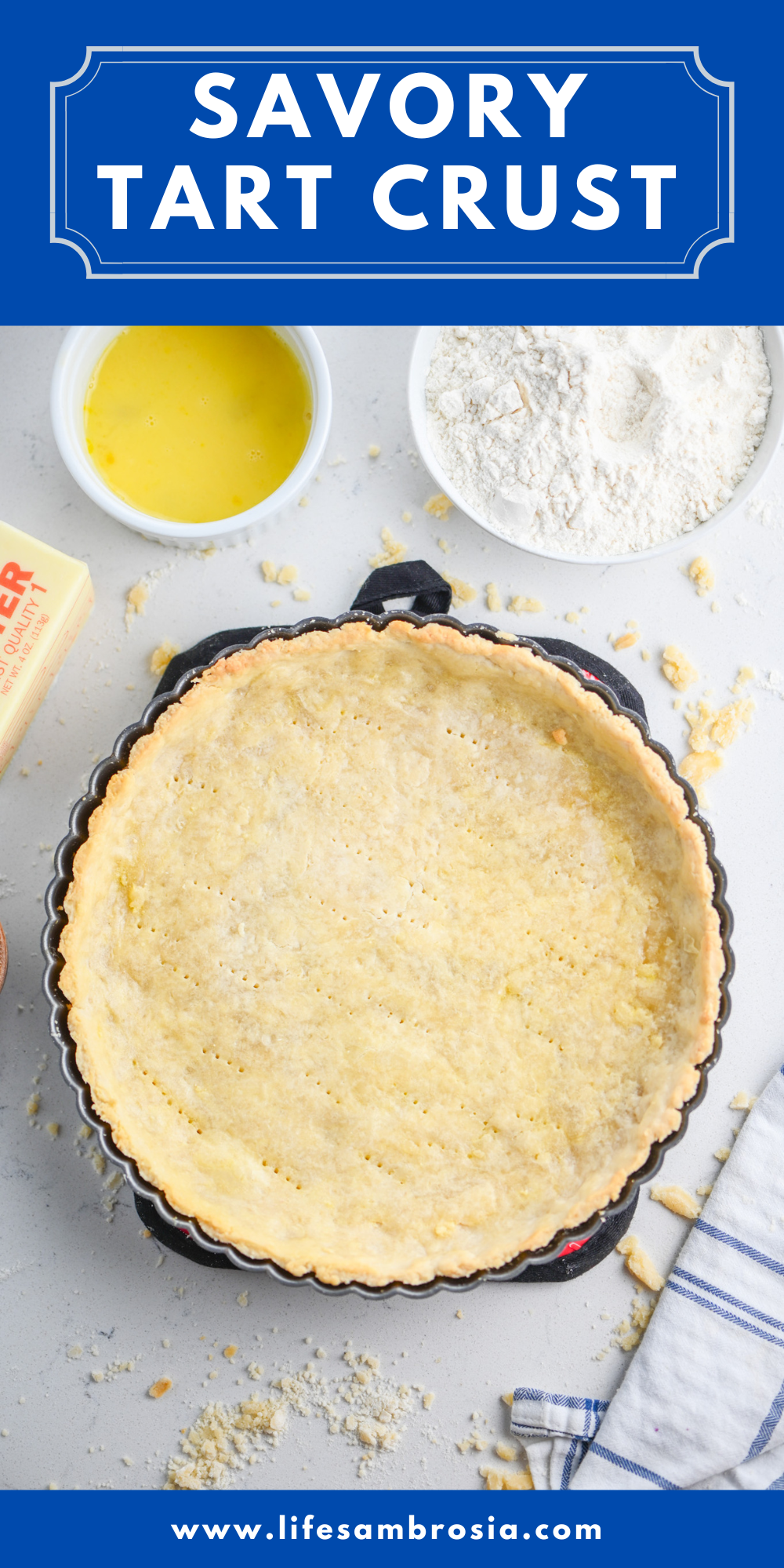 Savory Tart Crust - Life's Ambrosia
