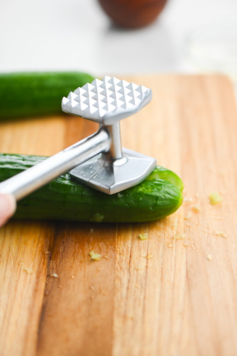 Smashed Cucumber Salad - Life's Ambrosia