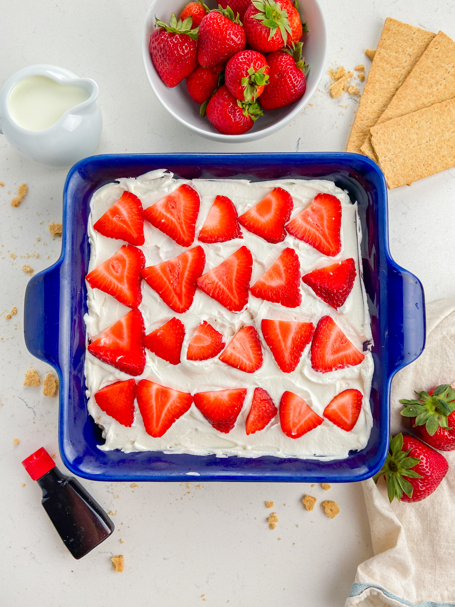 Strawberry Icebox Cake Recipe | Life's Ambrosia