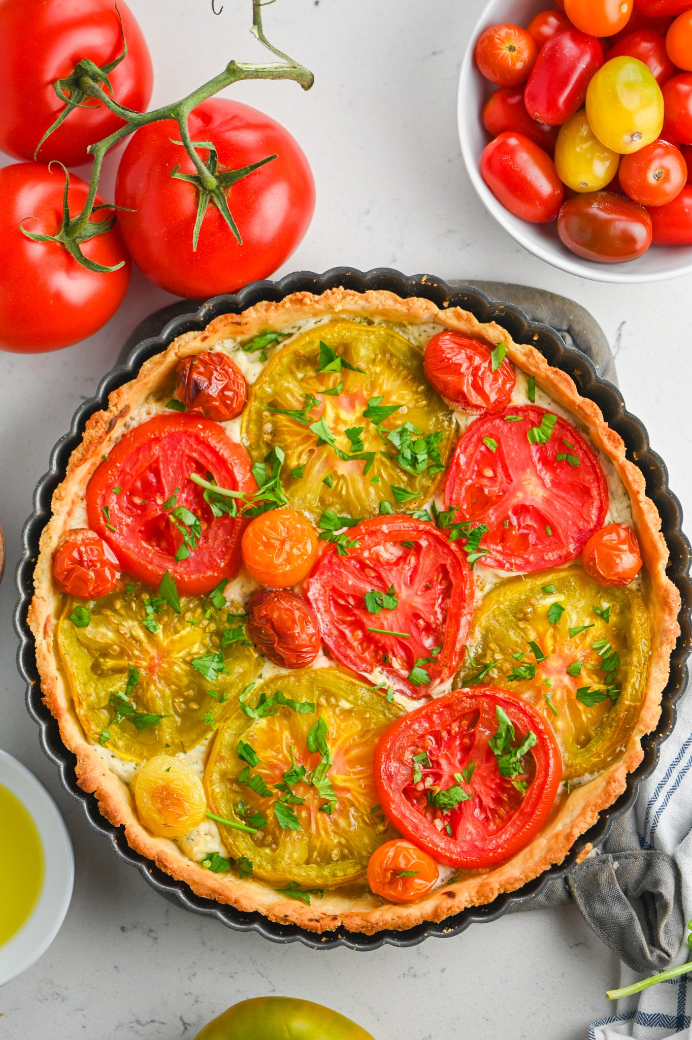 Tomato Tart - Life's Ambrosia