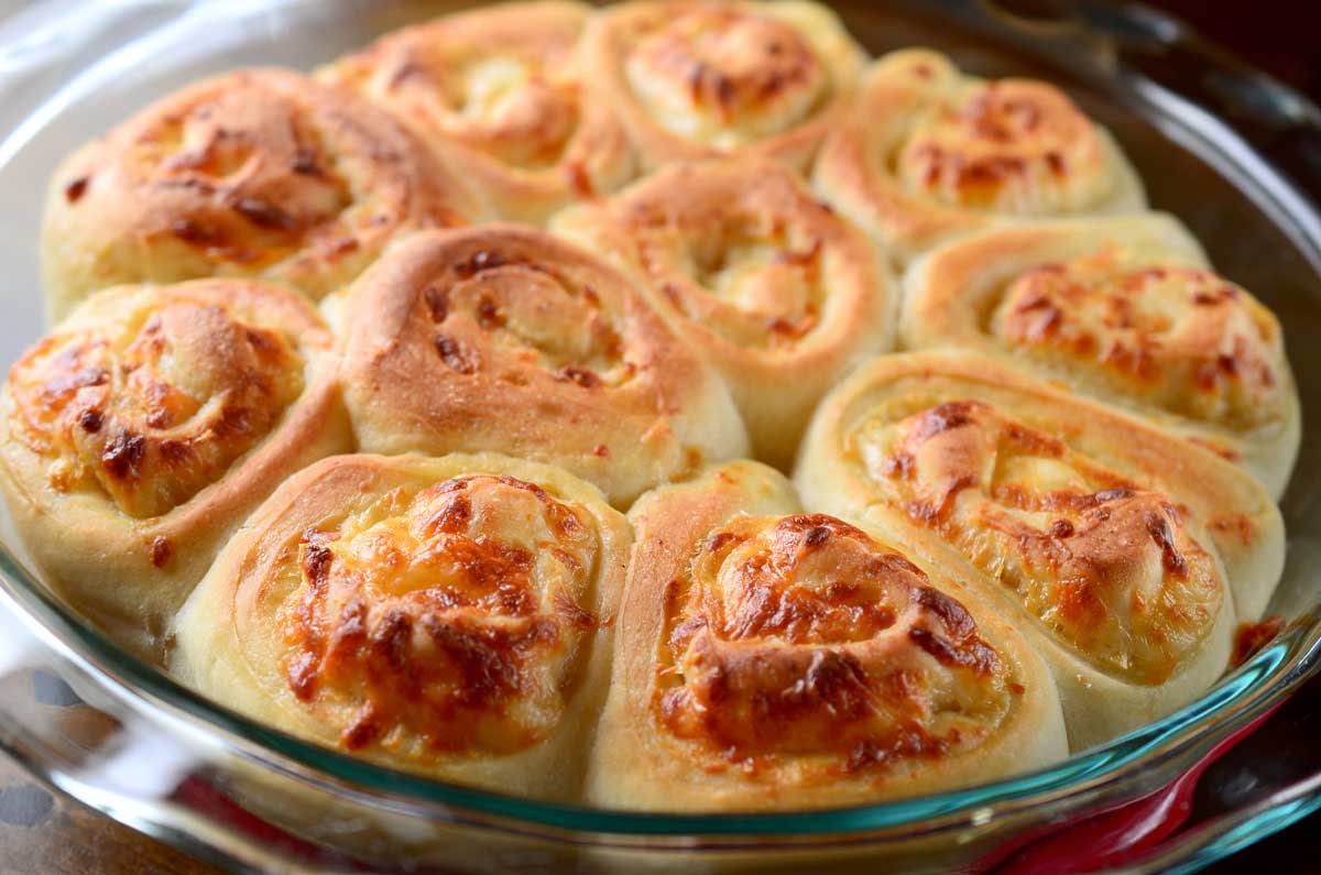 Cheesy Roasted Garlic Rolls - Life's Ambrosia
