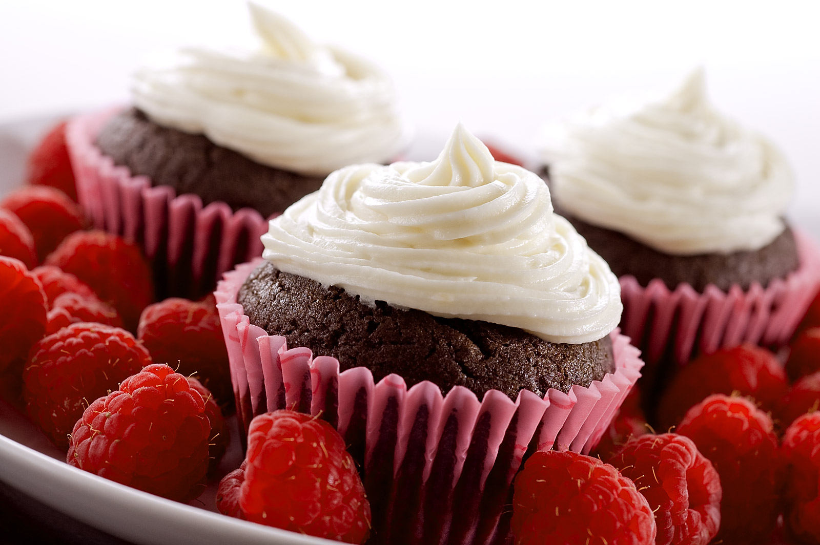 Dark Chocolate Raspberry Cupcakes - Life's Ambrosia