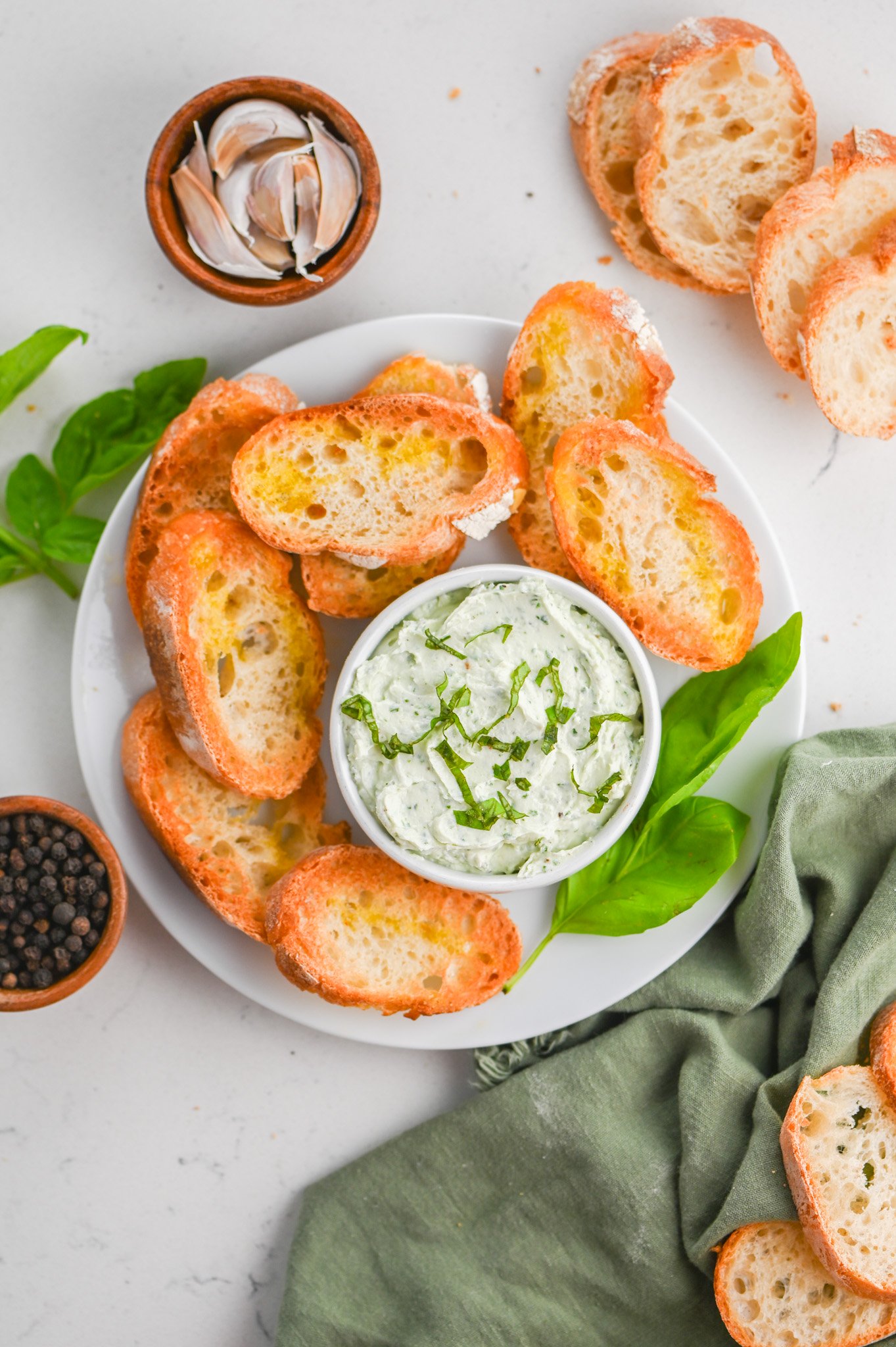 Basil Whipped Goat Cheese Recipe | Life's Ambrosia