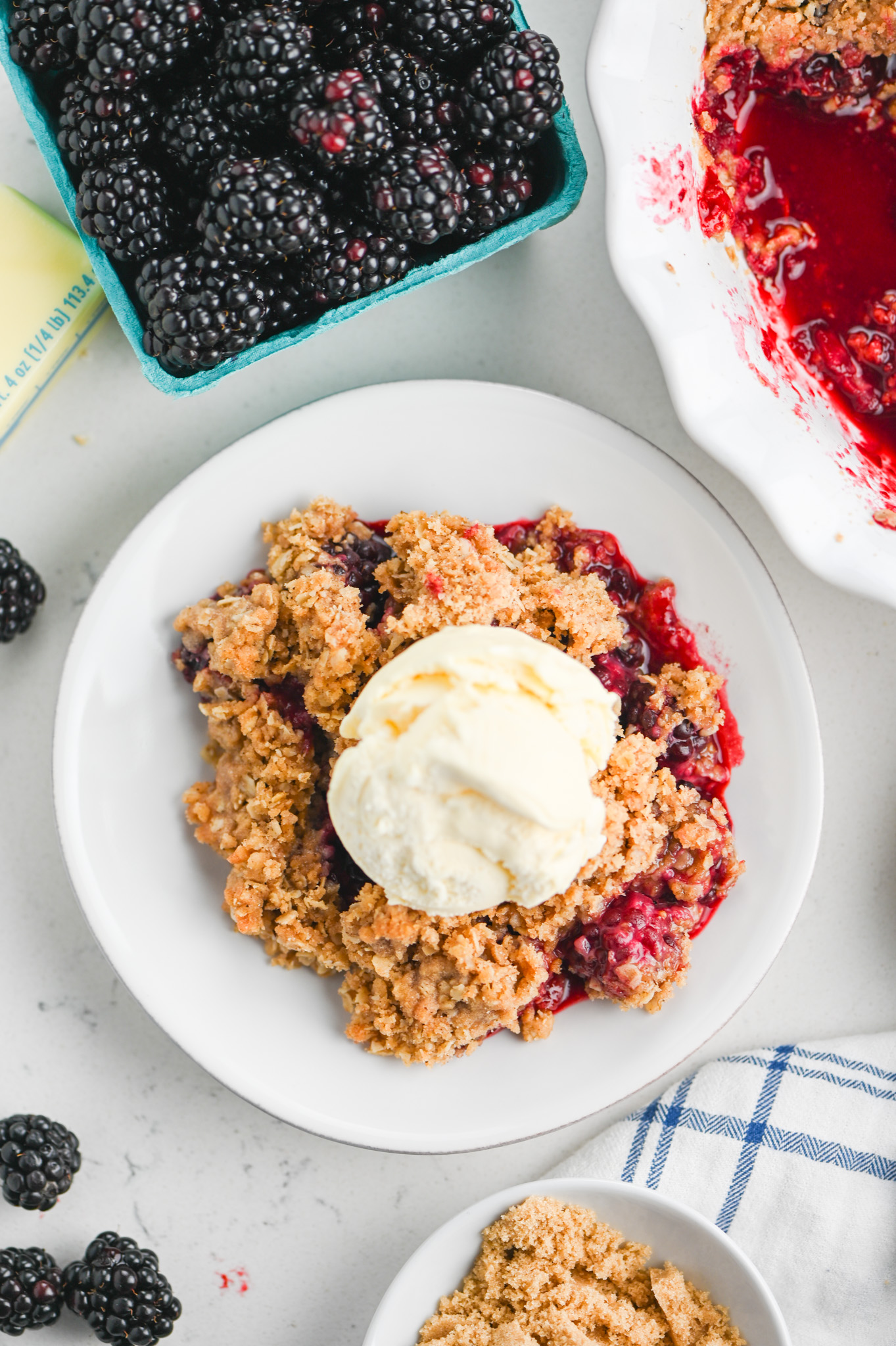 Blackberry Crisp Recipe | Life's Ambrosia