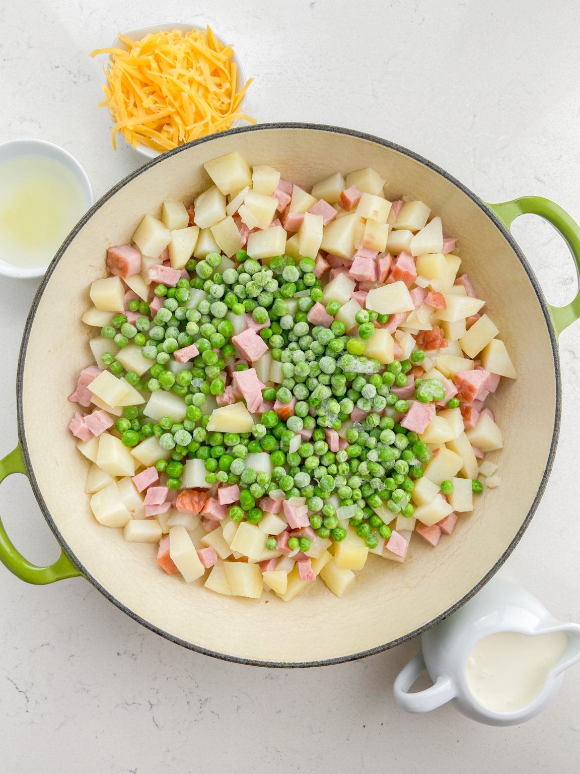 Cheesy Ham Potato Casserole Recipe | Life's Ambrosia