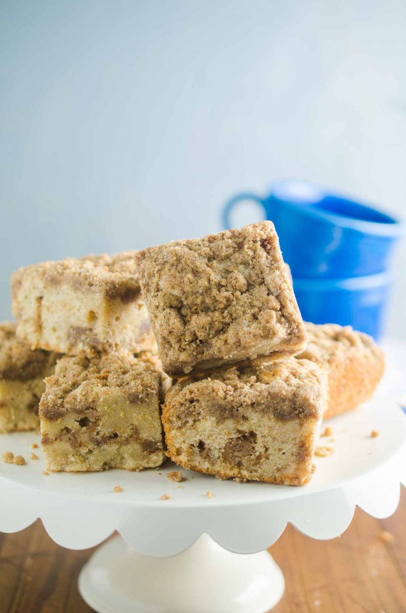 Cinnamon Sour Cream Coffee Cake - Life's Ambrosia