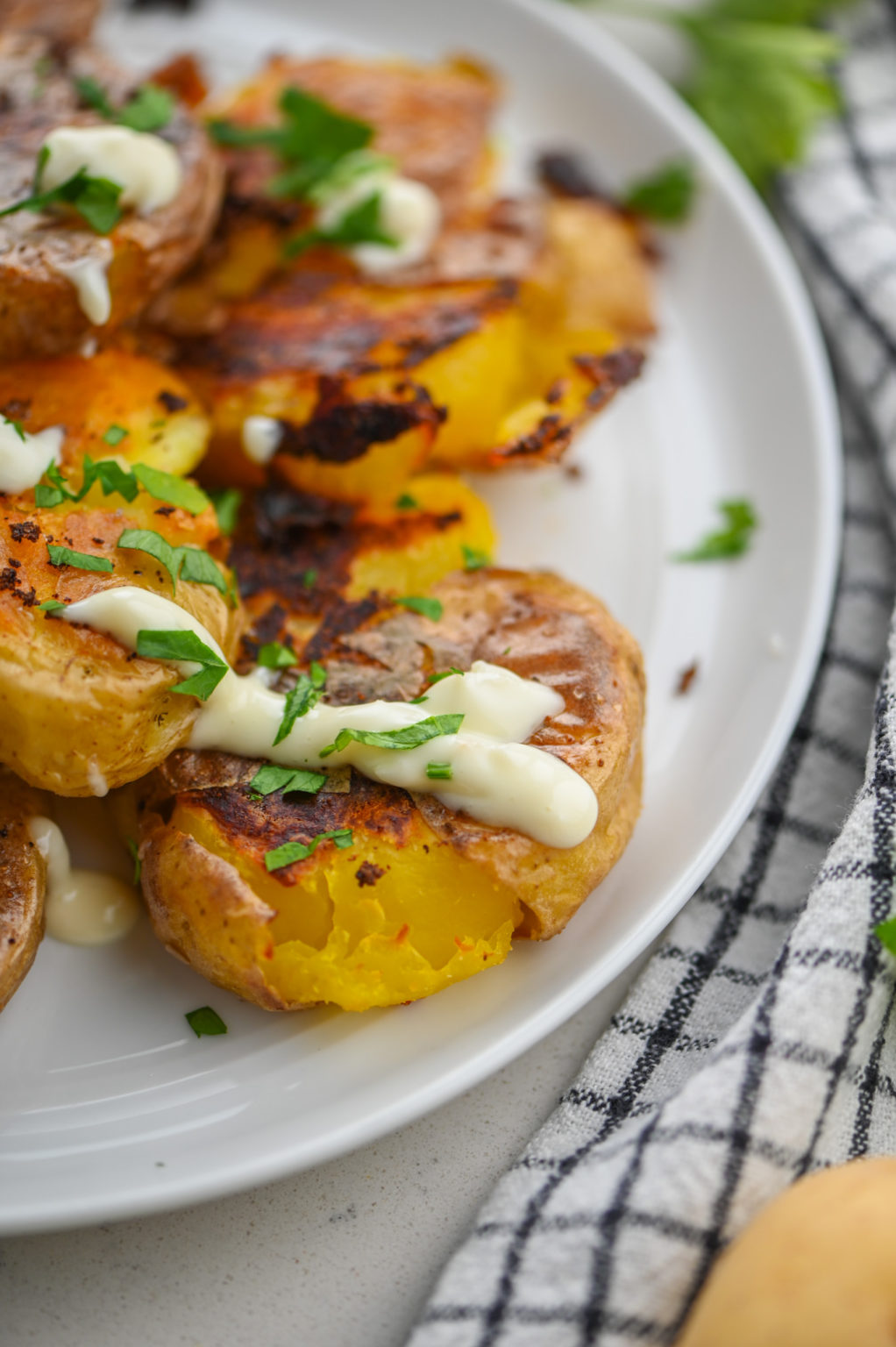 Crispy Truffle Smashed Potatoes Recipe | Life's Ambrosia