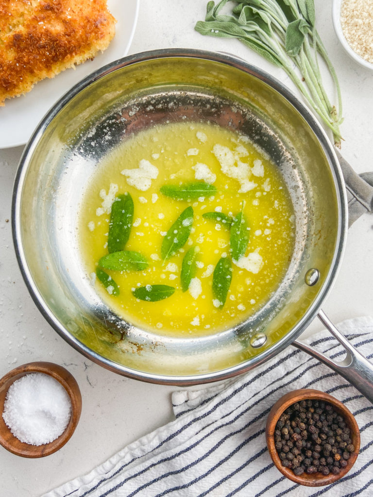 Crispy Fish with Sage Butter Sauce - Life's Ambrosia