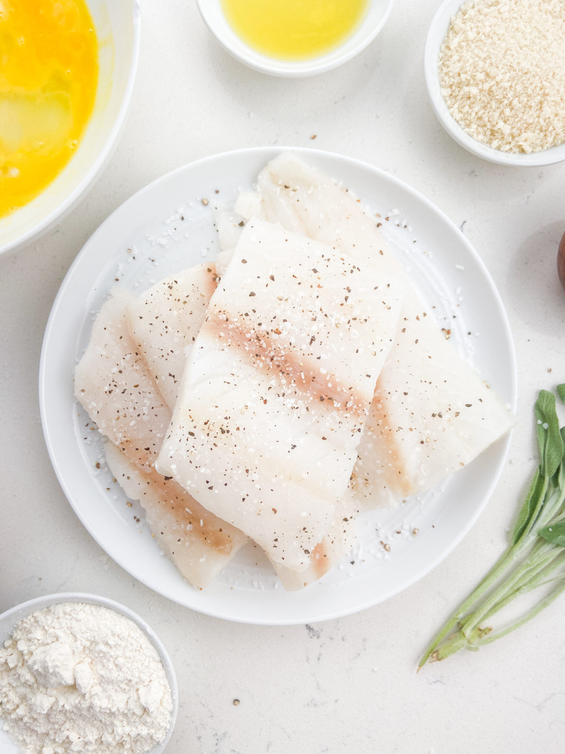 Crispy Fish with Sage Butter Sauce - Life's Ambrosia