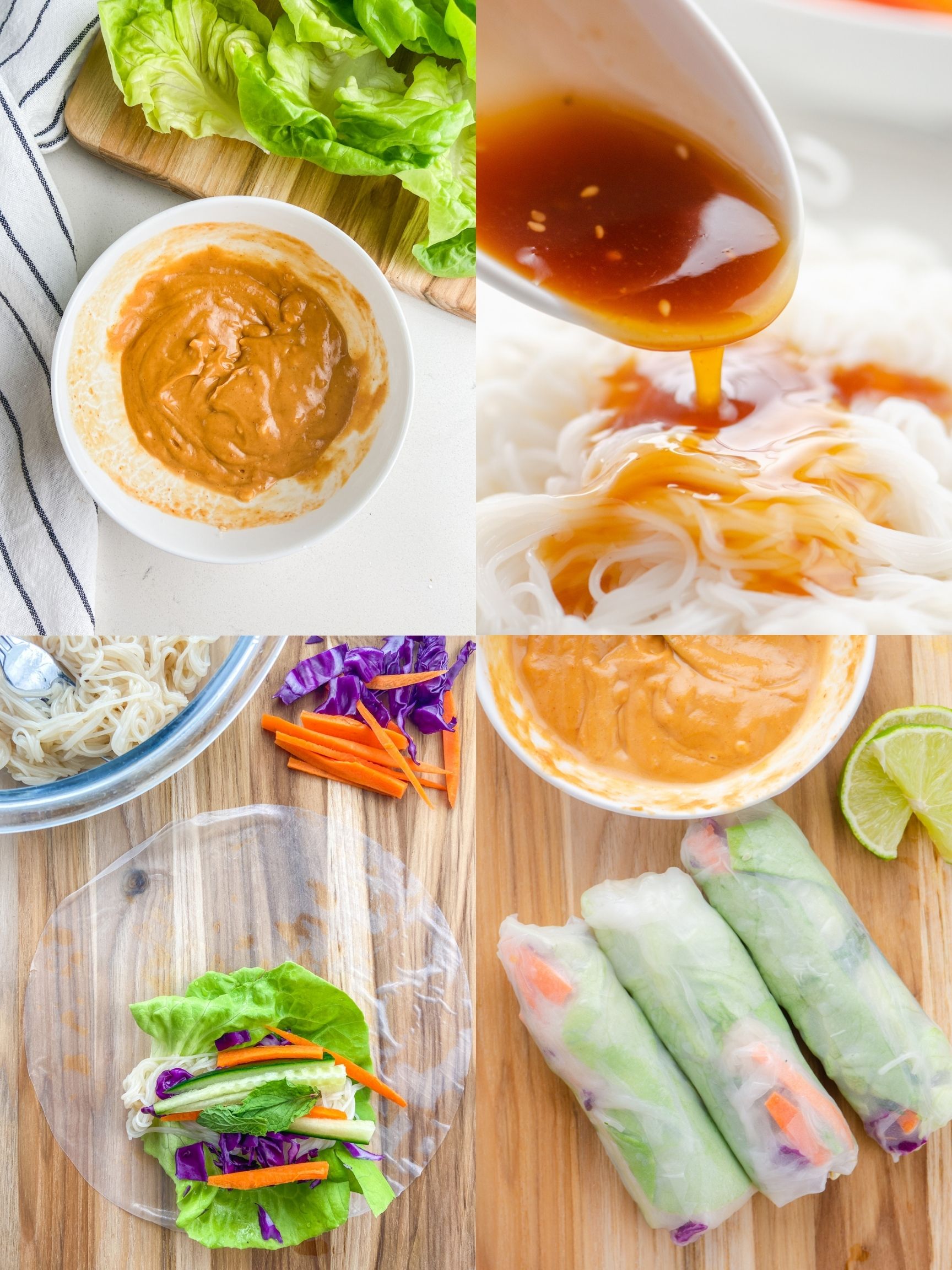 Fresh Spring Rolls with Spicy Peanut Sauce - Life's Ambrosia