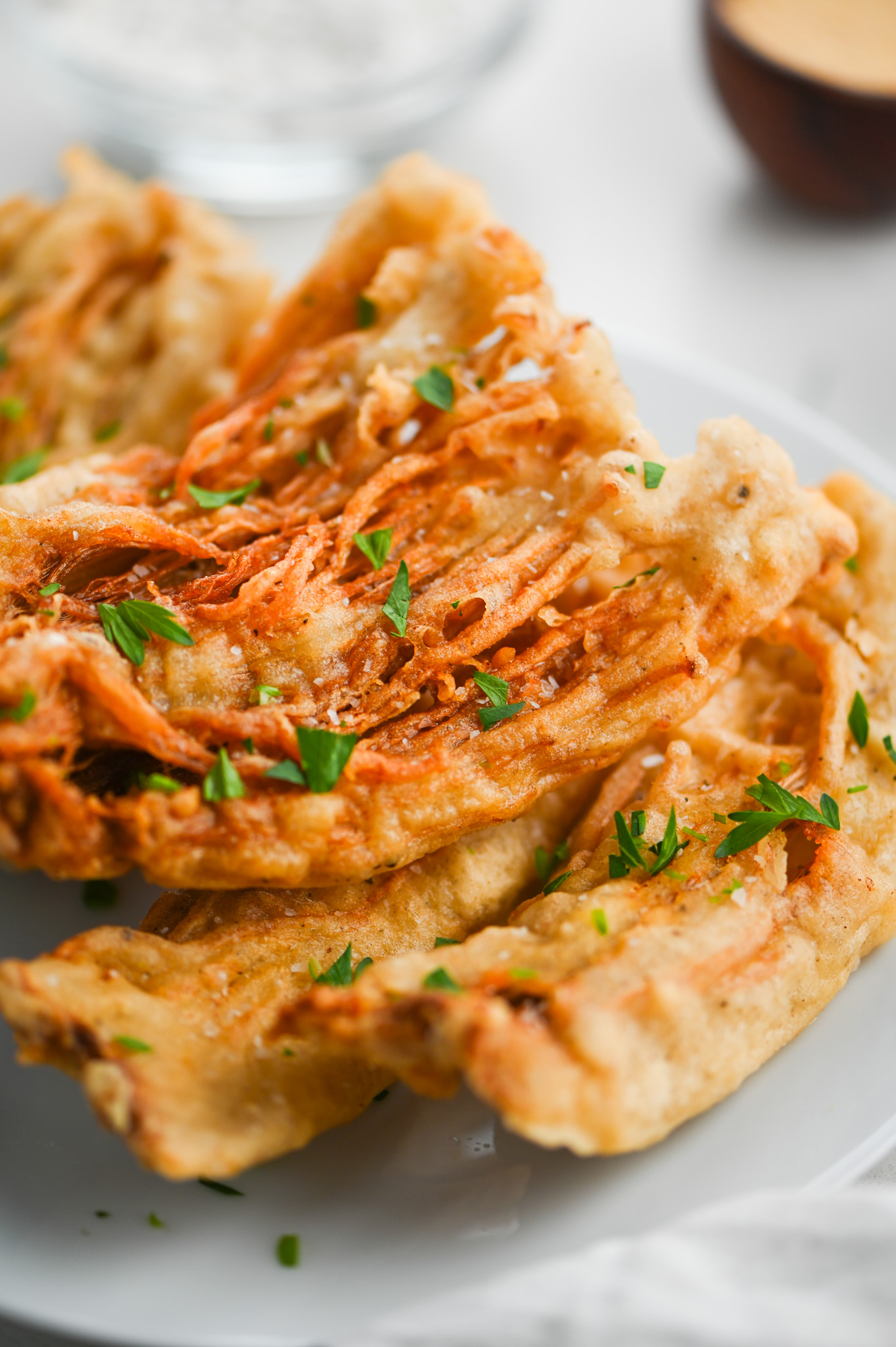 Fried Enoki Mushrooms - Life's Ambrosia