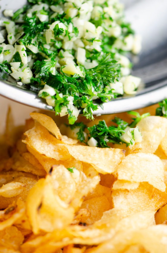 Easy Garlic Chips Recipe Snack Hack Lifes Ambrosia