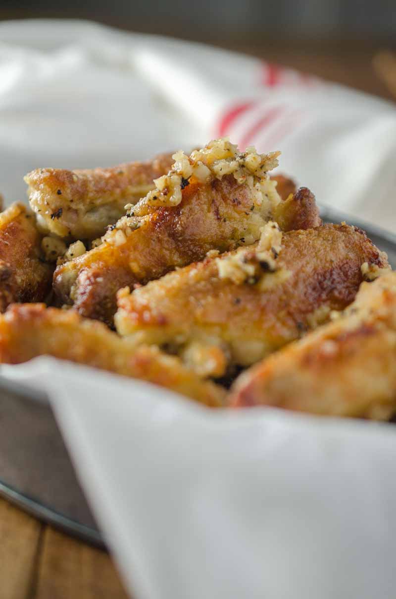 Garlic Pepper Chicken Wings - Life's Ambrosia