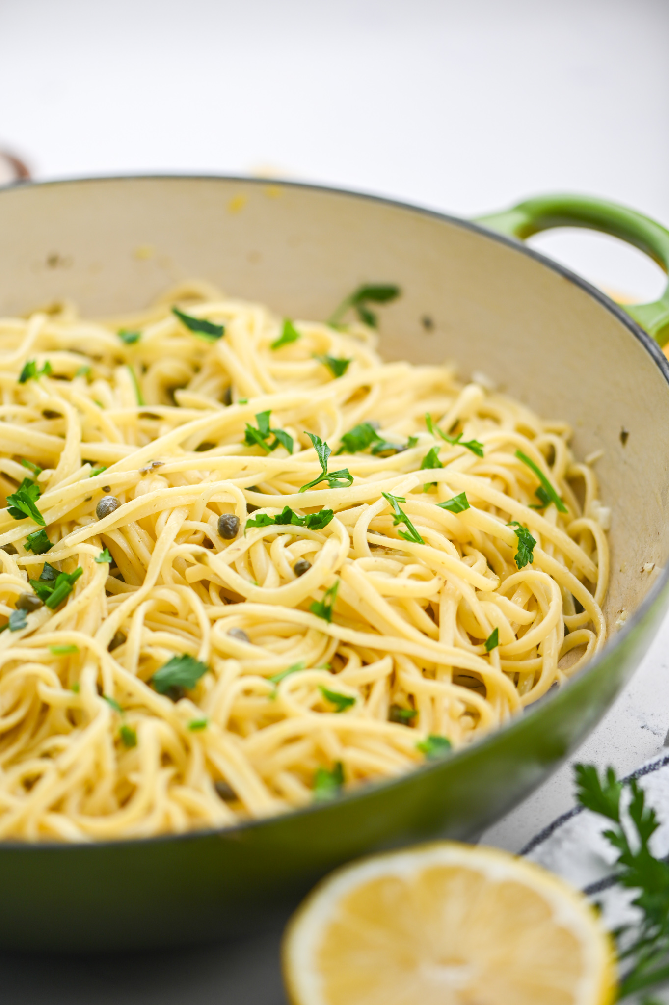 Lemon Caper Pasta Recipe | Life's Ambrosia