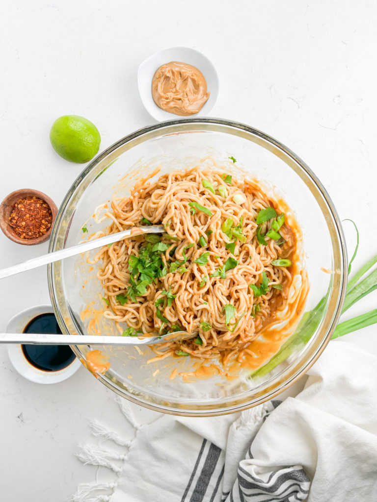 Peanut Sauce Noodles - Life's Ambrosia