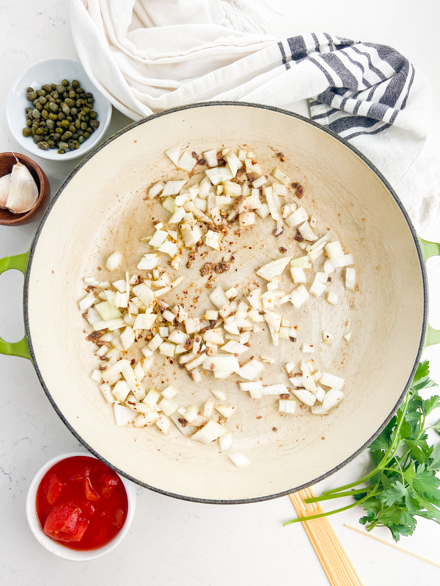 Puttanesca Pasta with Shrimp Recipe | Life's Ambrosia